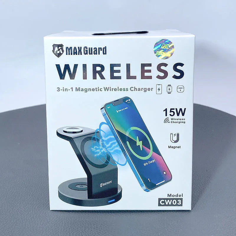 Maxguard 15W 3 In 1 Wireless Charger CW03 (for MagSafe) – maxguard